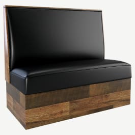 SH Reclaimed Style Plain Back Booth