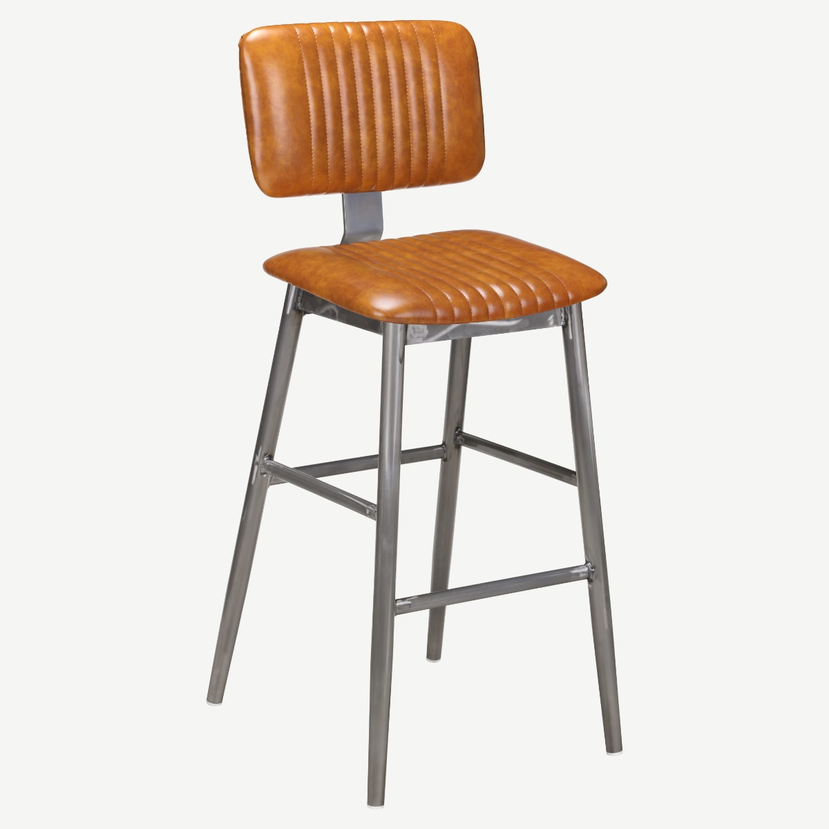 Ethan Metal Bar Stool in Clear Coat